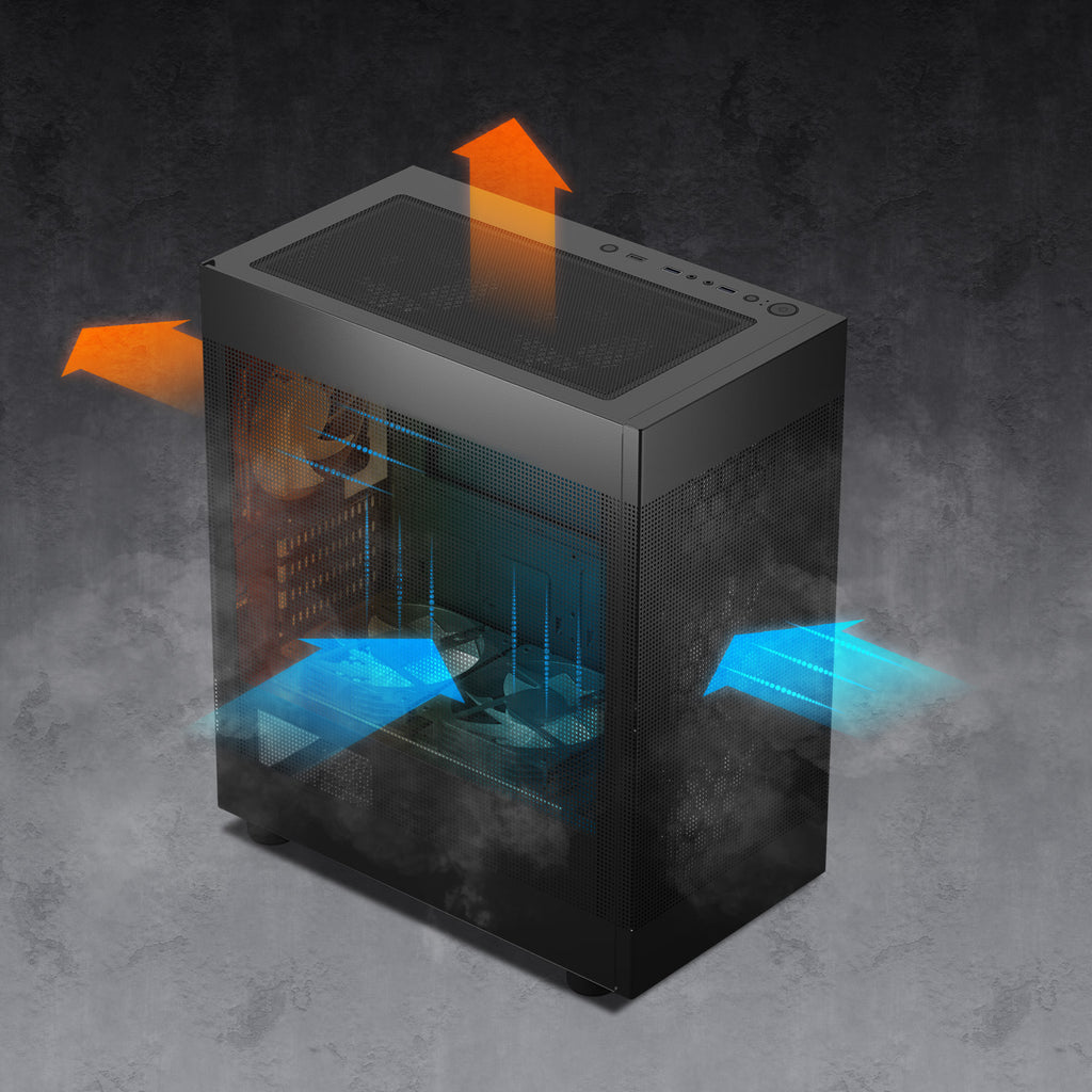DARKROCK MH200 Micro ATX Gaming PC Computer Case Mid-Tower – darkflashus