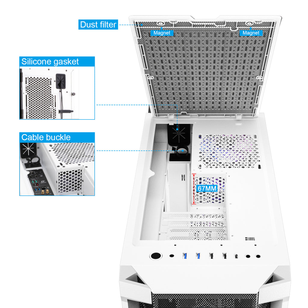 T1 Full-Tower E-ATX Gaming PC Case – darkflashus