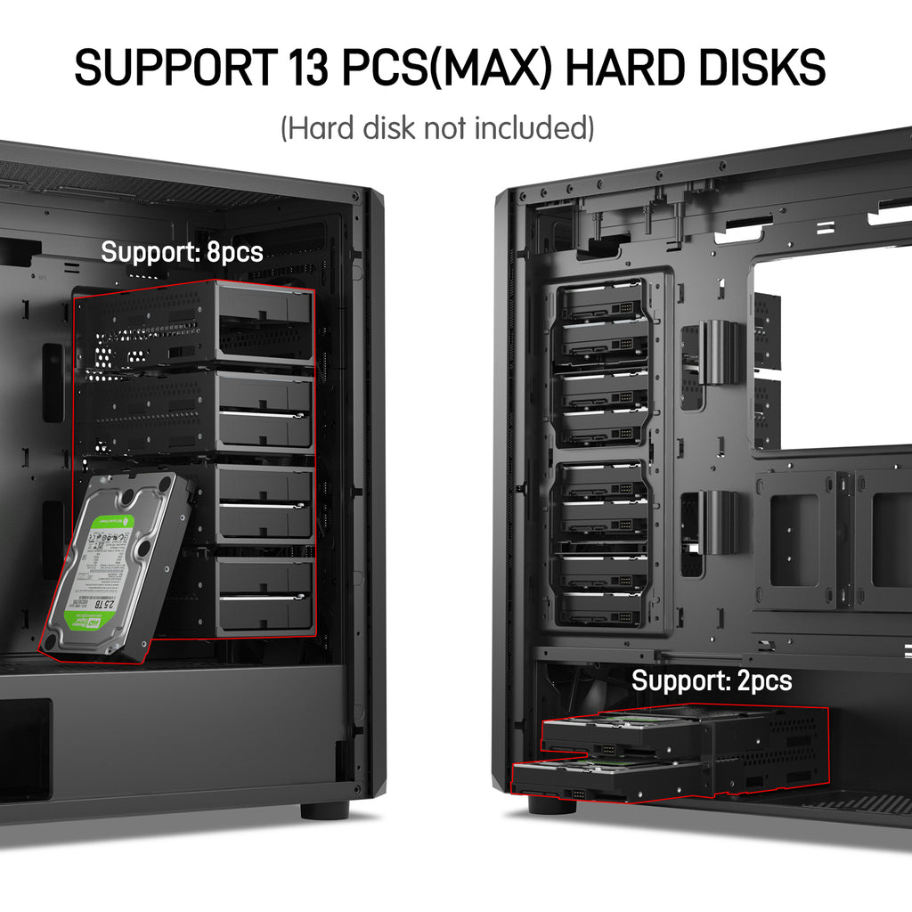 DARKROCK Classico Storage Master Case ATX Computer Case – darkflashus