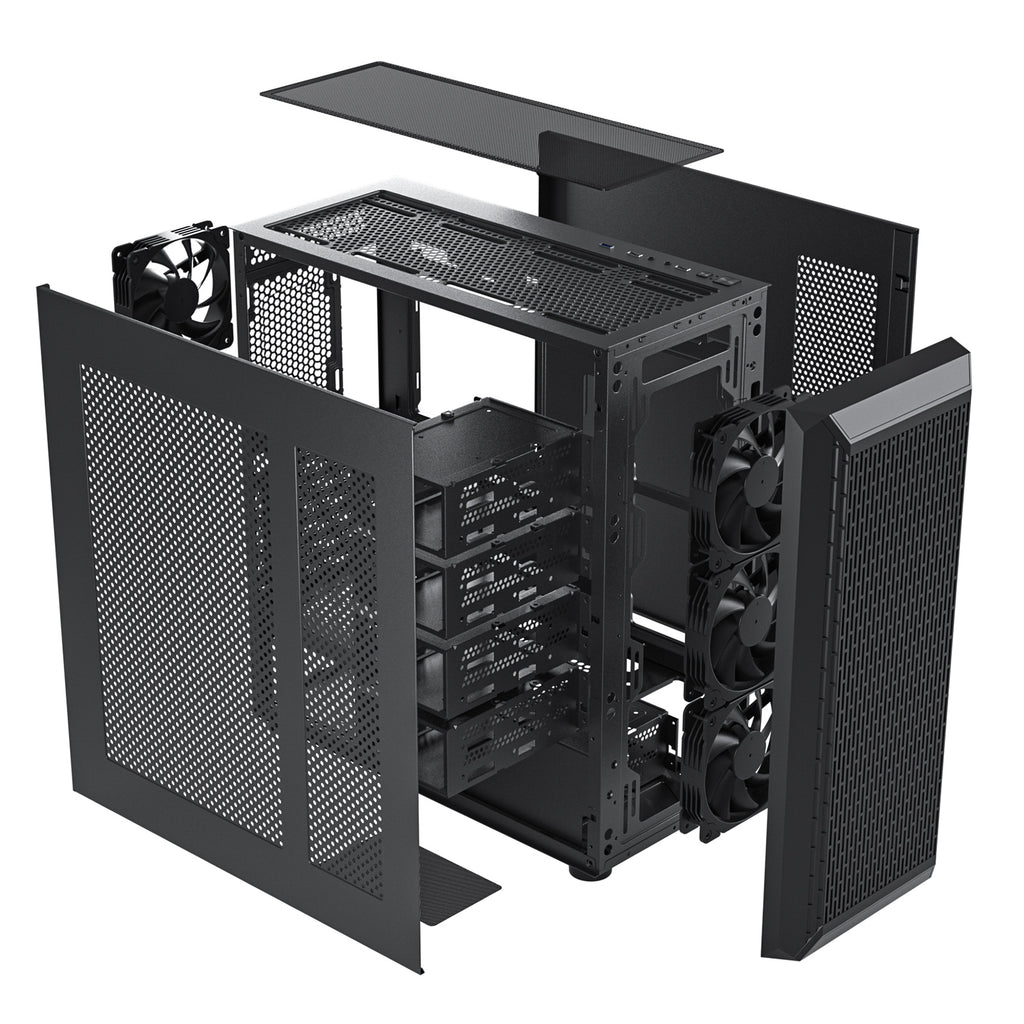 DARKROCK Classico Storage Master Case ATX Computer Case Mid Tower with ...