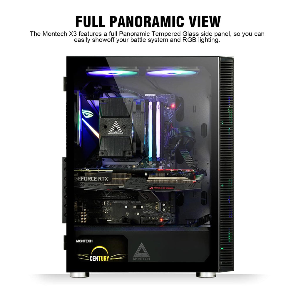 Montech X3 Mesh ATX Mid-Tower PC Gaming Case – darkflashus