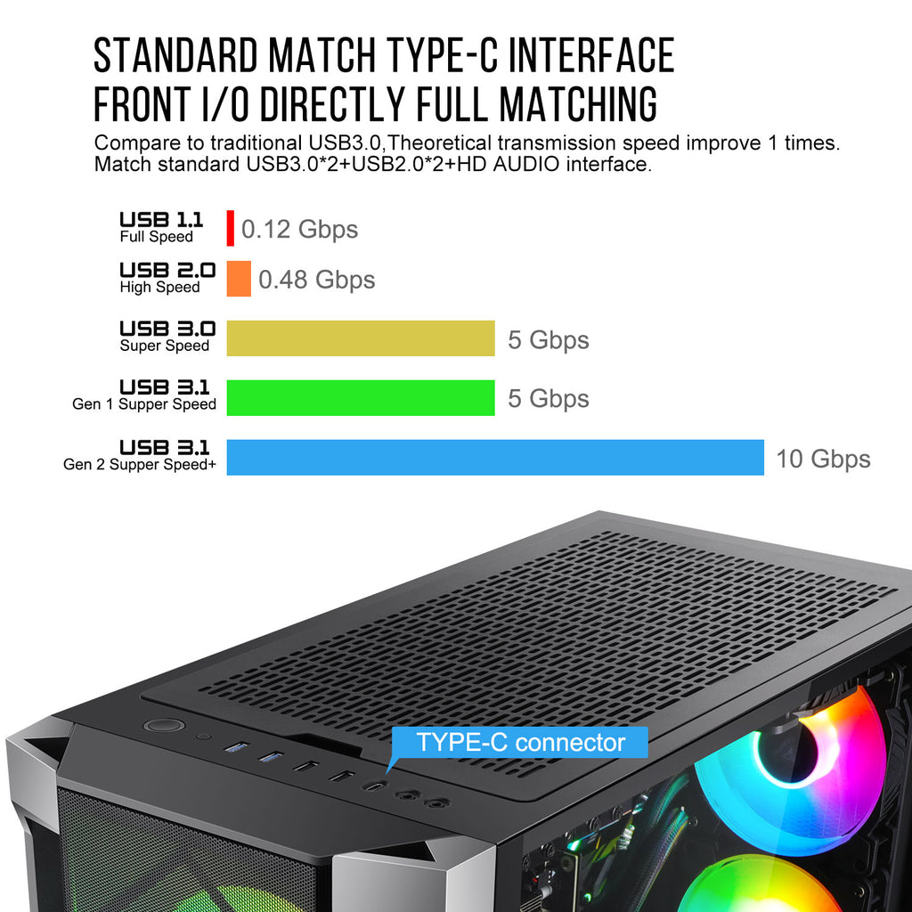 T1 Full-Tower E-ATX Gaming PC Case – darkflashus