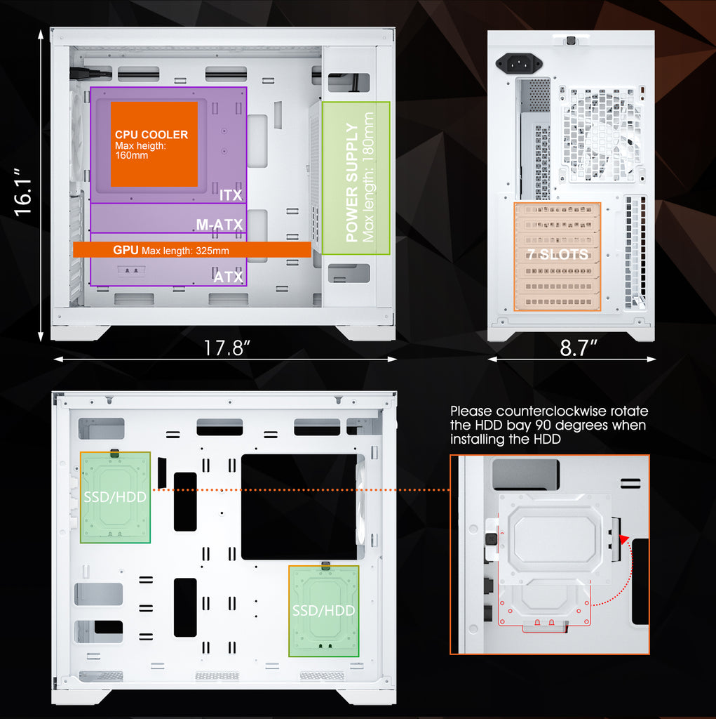 AL-MESH-7C Compact ATX PC Case – darkflashus