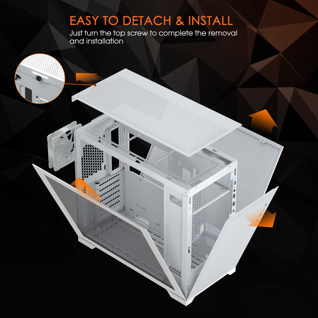 AL-MESH-7C Compact ATX PC Case – darkflashus