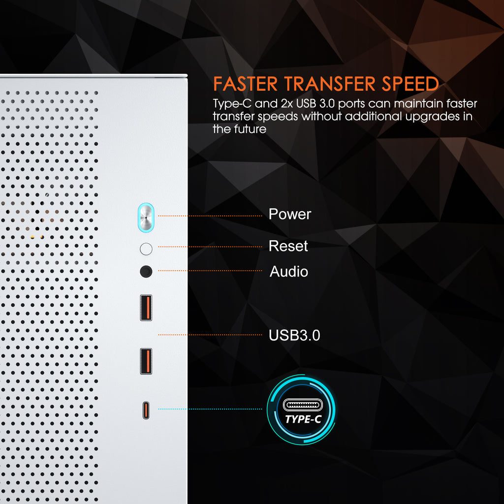 AL-MESH-7C Compact ATX PC Case – darkflashus