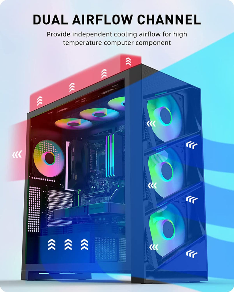 Segotep T3 Mid-Tower ATX Gaming PC Case – darkflashus
