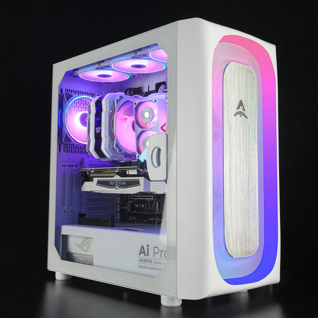 ALSEYE Ai-Pro White E-ATX Gaming PC Case – darkflashus